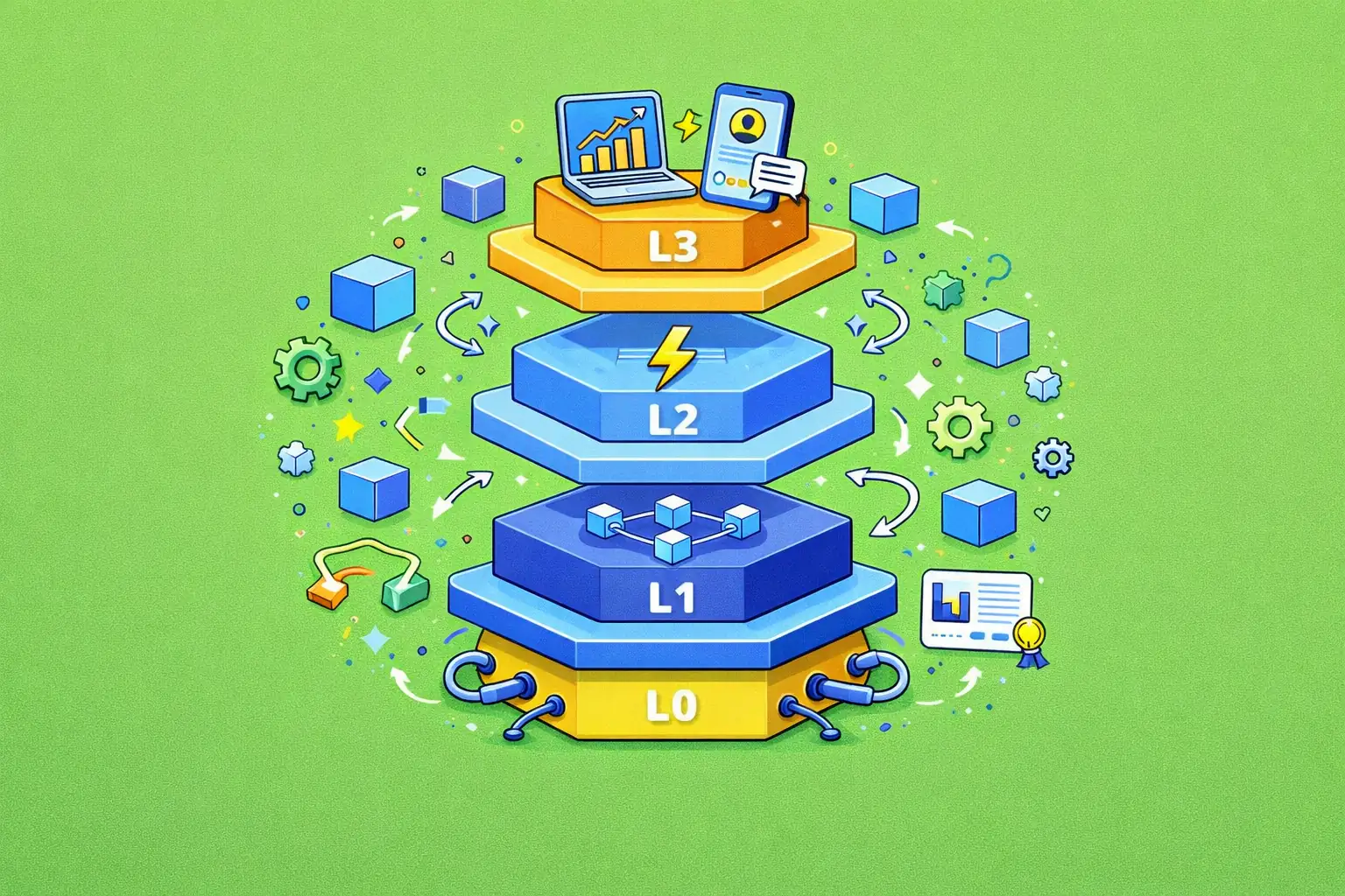 Blockchain Layers Explained: Layers 0, 1, 2, and 3 Guide